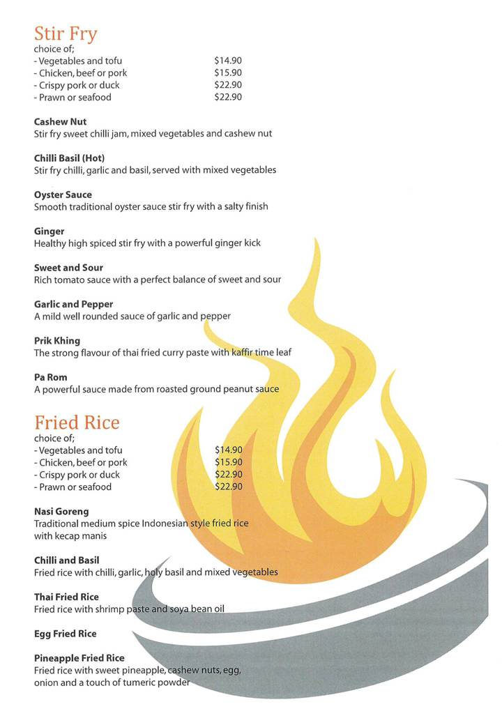 Our Menu: MARK'S AT PICNIC POINT - Club Picnic Point